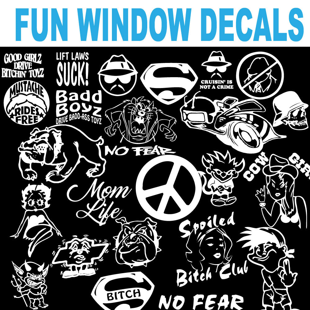 FUN WINDOW DECALS – The Graphics Company