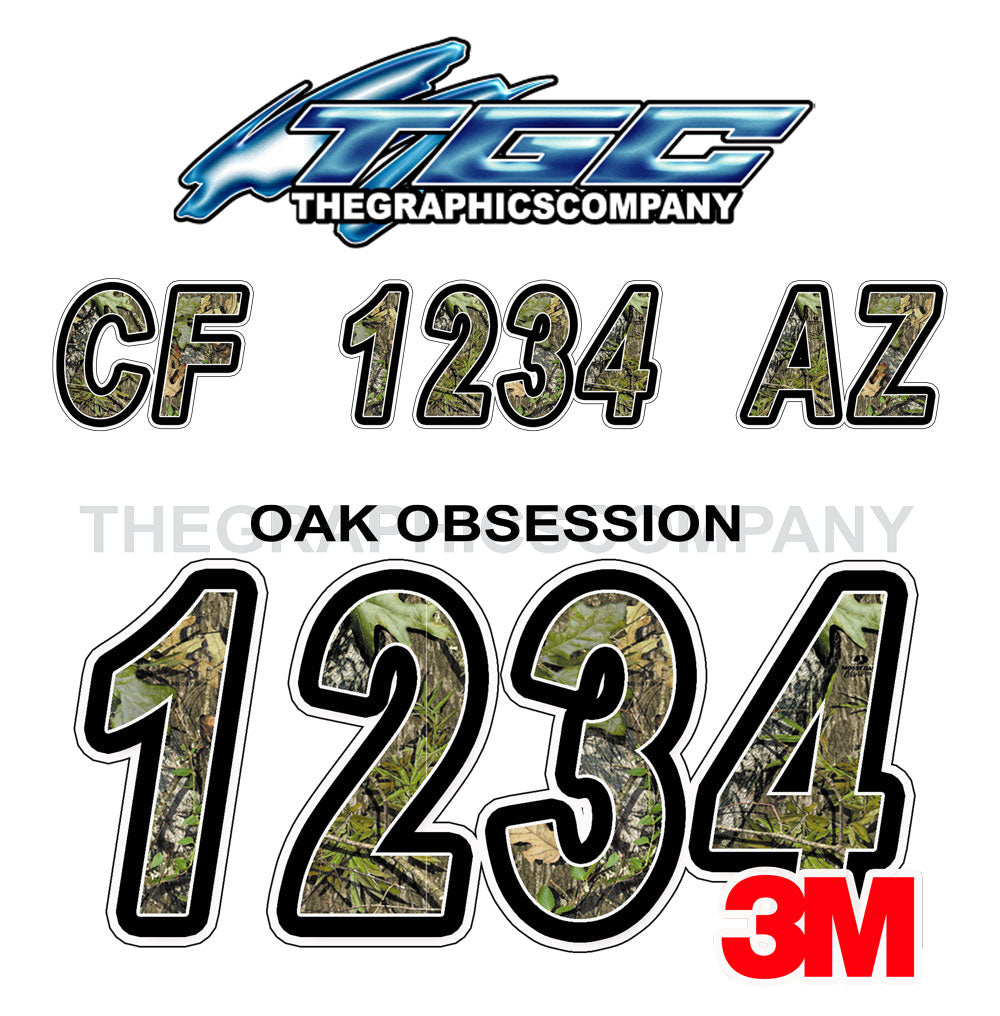 Oak Obsession Boat Registration Numbers – The Graphics Company