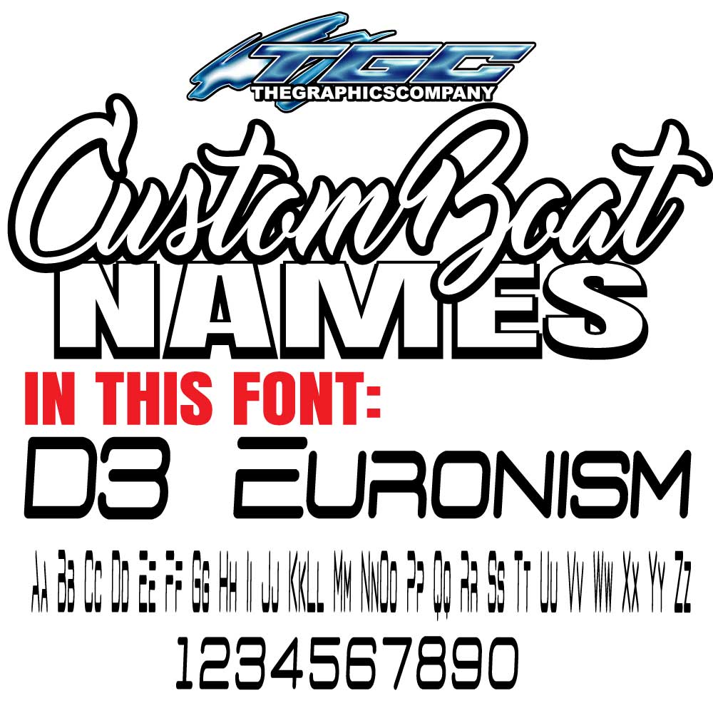 Custom Boat Names D3 – The Graphics Company