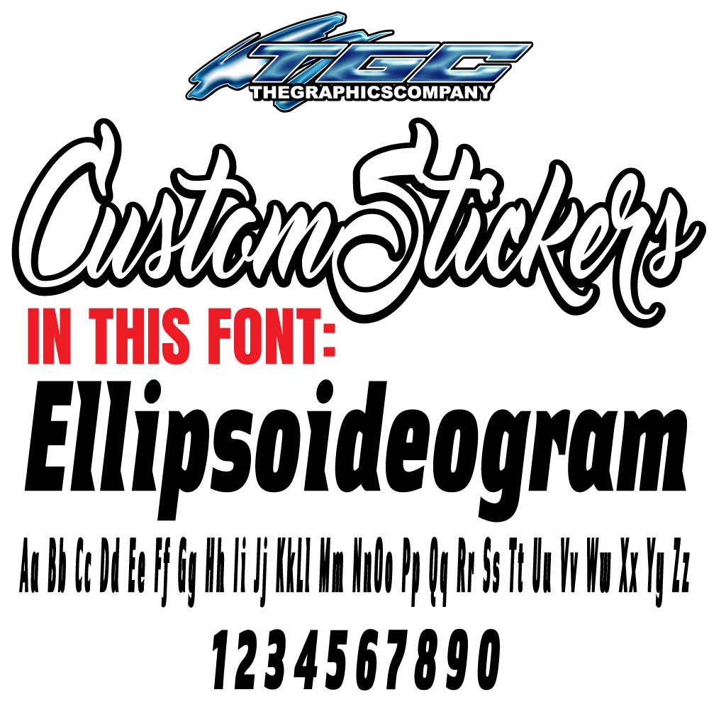 Custom Stickers Ellipsoideogram – The Graphics Company