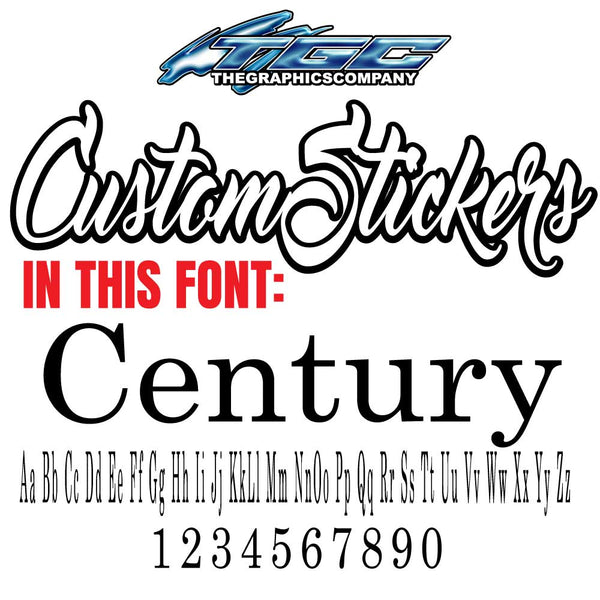 Custom Stickers Century – The Graphics Company