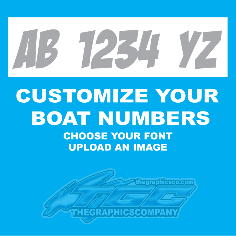 Design Your Own Boat Registration Numbers – The Graphics Company