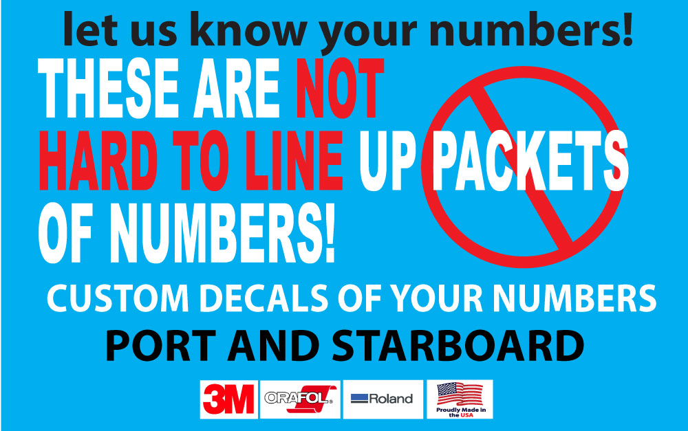 Pearl Black Red Boat Registration Numbers – The Graphics Company