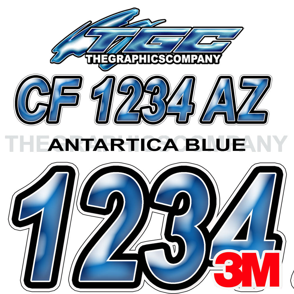 Antarctica Blue Boat Registration Numbers – The Graphics Company