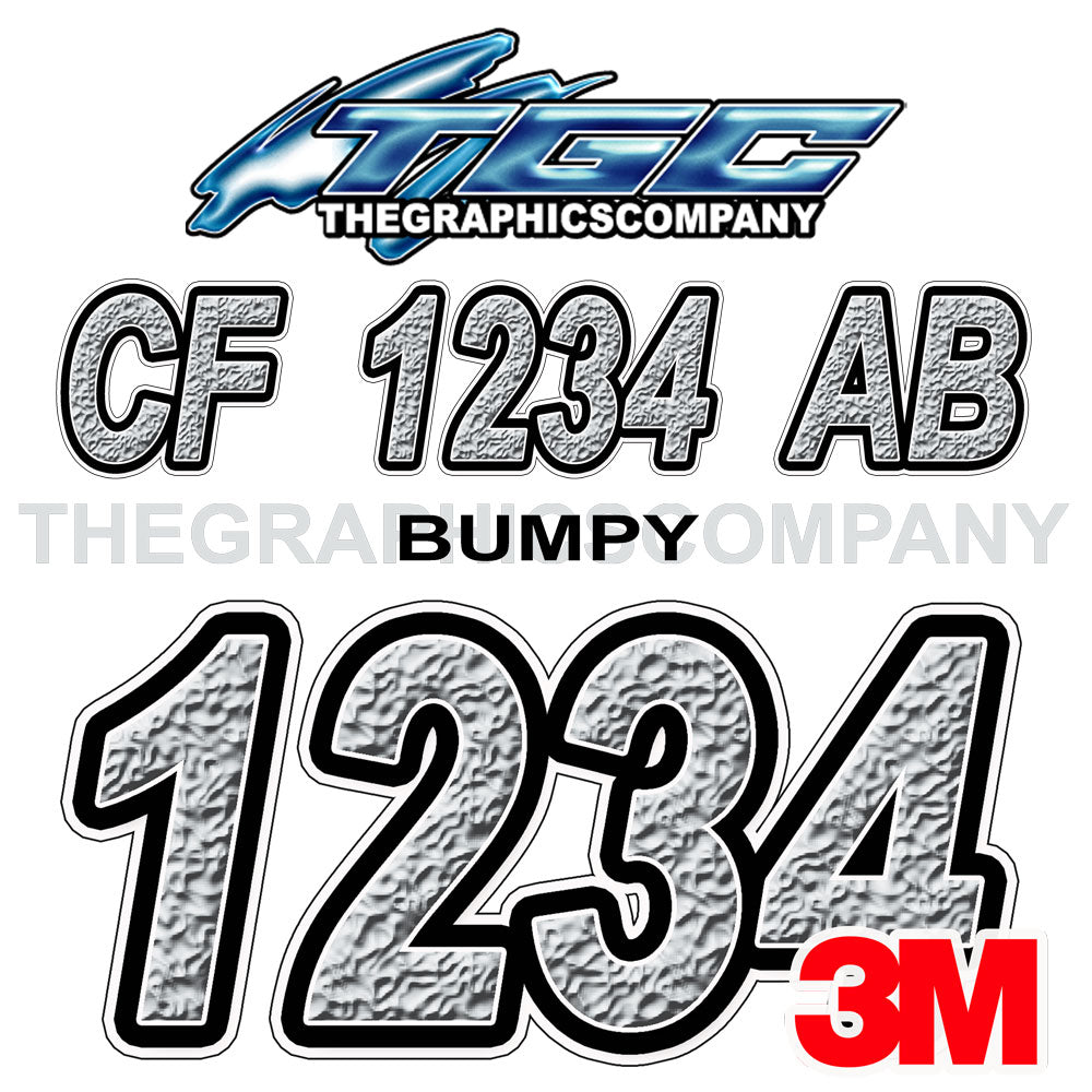 Bumpy Boat Registration Numbers – The Graphics Company